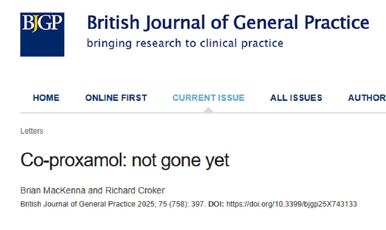 Co-proxamol: not gone yet. What can you do? | Bennett Institute for Applied Data Science